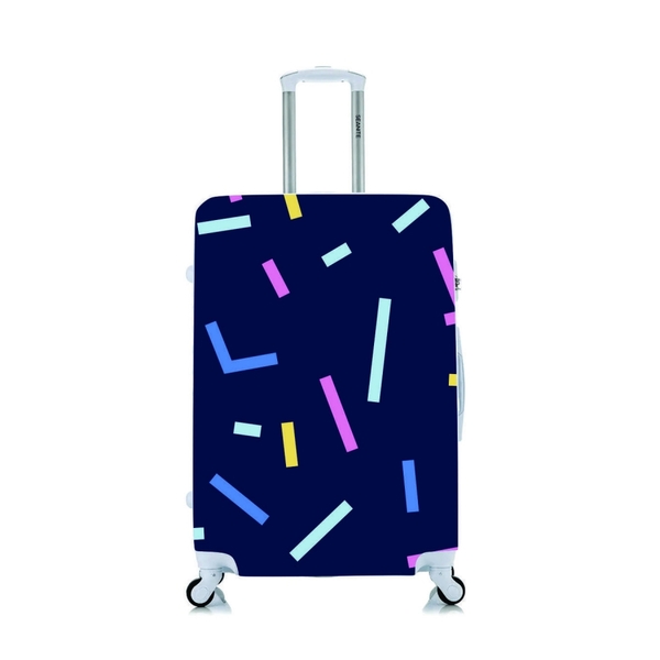 Capa Protetora Para Mala Viagem Personalizada Grande Confetes | Leroy ...