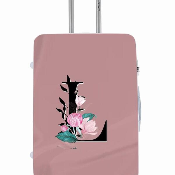 Capa Protetora Para Mala Viagem Personalizada Grande Letra Inicial L ...