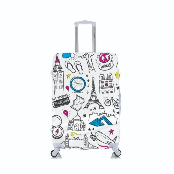Capa Protetora Para Mala Viagem Personalizada Média Icons | Leroy Merlin