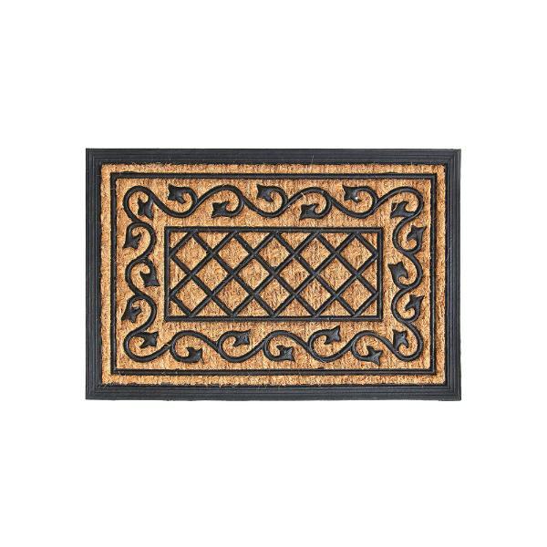 Capacho Em Fibra De Coco E Borracha Hudson Panamá Losango Style 60x40cm ...