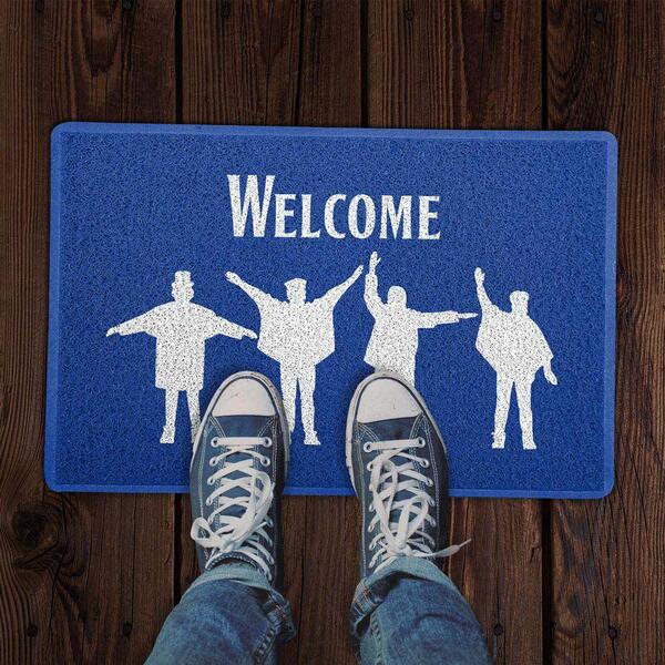 Capacho Welcome Azul 0,40x0,60m - Beek | Leroy Merlin