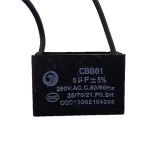 Capacitor Quadrado P/ Ventilador 2 Fios 5uf 50/60hz 250vac | Leroy Merlin