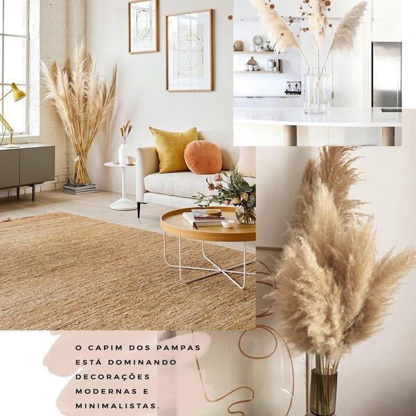 Capim Dos Pampas Natural Decor - Pinterest 3 Hastes | Leroy Merlin