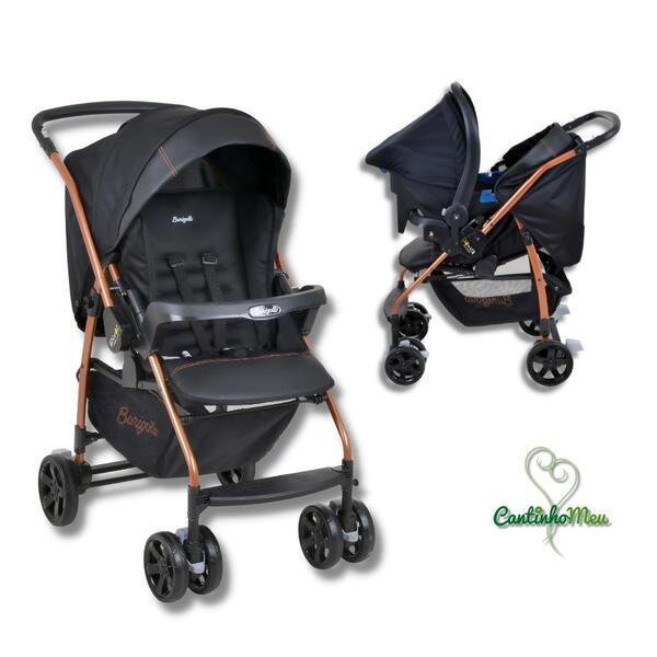 Carrinho Rio K Preto Com Cobre + Bebe Conforto - Burigotto | Leroy Merlin