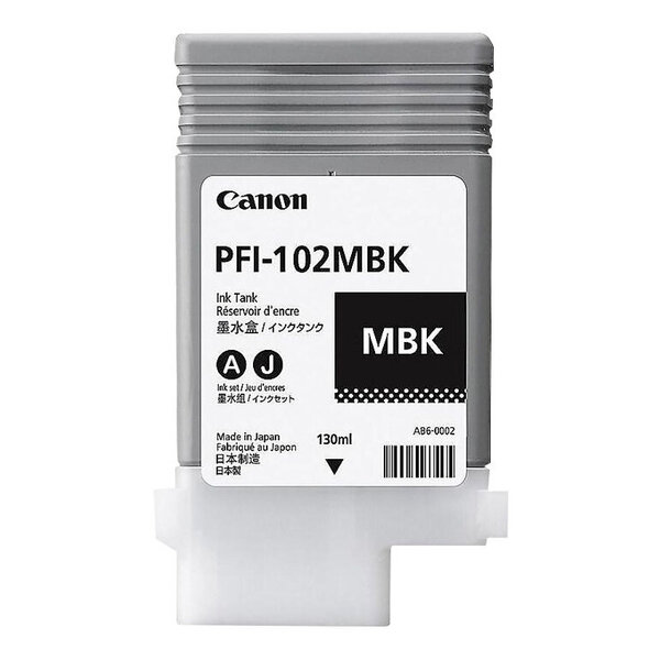 Cartucho De Tinta Canon Pfi-102mbk Preto Fosco | Ipf500 Ipf510 Ipf600 ...