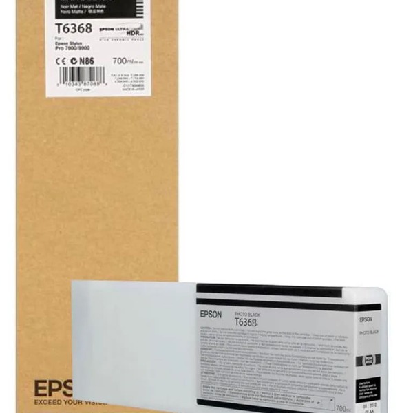 Cartucho De Tinta Epson T6368 preto Fosco | Epson Stylus Pro 7890 7900 ...