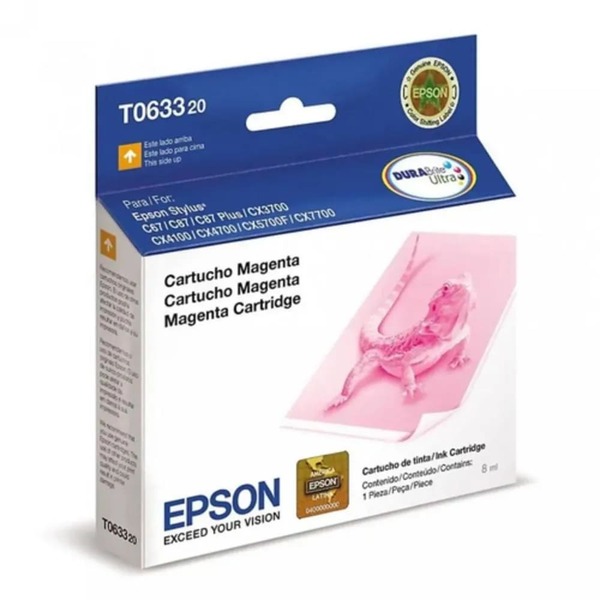 Cartucho De Tinta Epson To63320 Magenta | Stylus C67 C87 Cx3700 Cx4100 ...