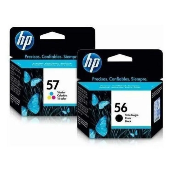Cartucho De Tinta Hp 56 Preto C6656a E 57 Color C6657a | Deskjet 5150 ...