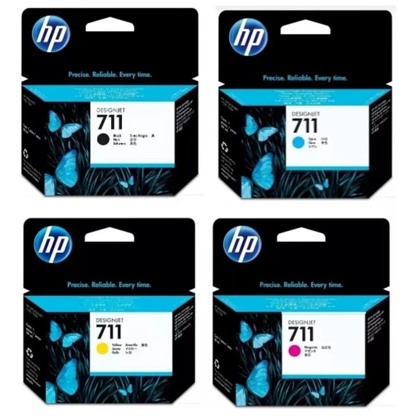 Cartucho De Tinta Hp 711 Kit 4 Cores Preto Magenta Ciano Amarelo ...
