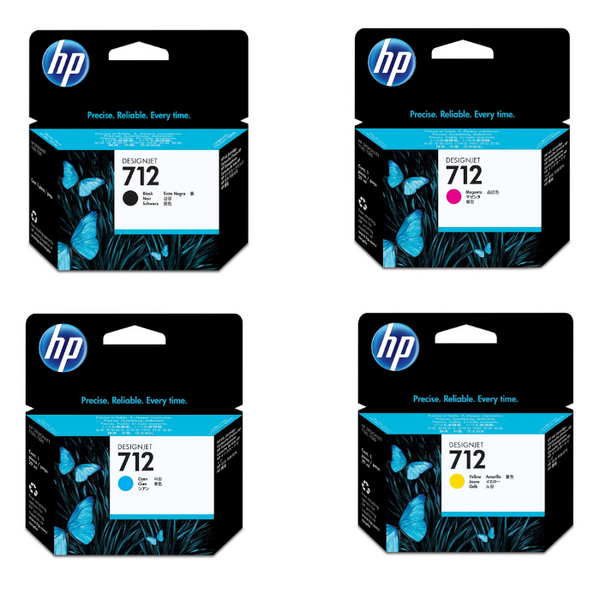 Cartucho De Tinta Hp 712 Kit 4 Cores Preto Magenta Ciano Amarelo ...