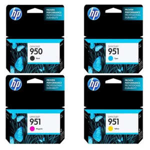 Cartucho De Tinta Hp 950 Preto E Hp 951 Kit 3 Cores Magenta Ciano ...