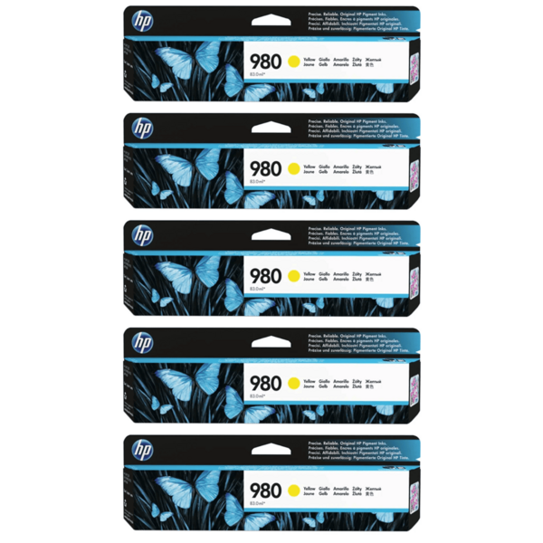 Cartucho De Tinta Hp 980 D8j09a Kit 5 Amarelo | X585z X555dn X555xh ...
