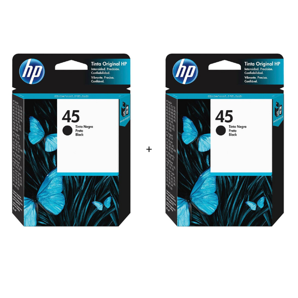 Cartucho Hp 45 Preto C6650fl Kit 2 Peças | Deskjet 710 720 930 932 950 ...