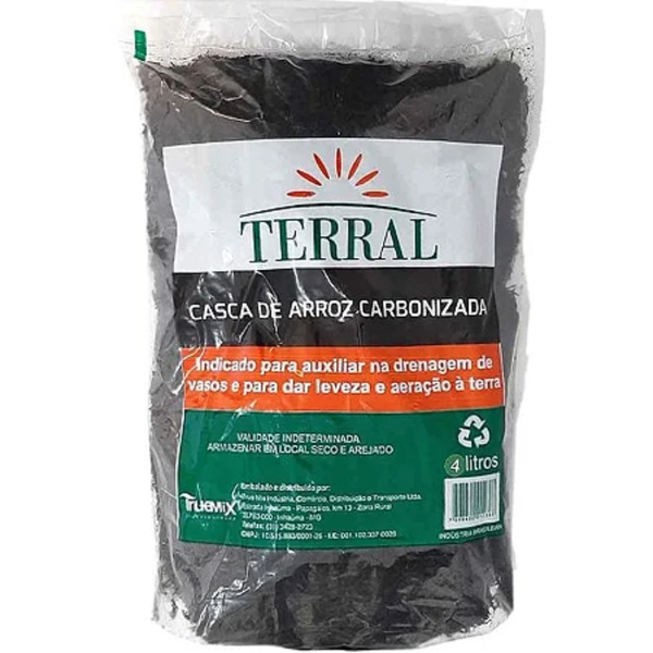 Casca De Arroz Carbonizada 4l Lenda Biodegradação Terral | Leroy Merlin