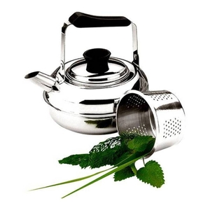 Chaleira Inox Com Infusor 1 Litro Alça Articulavel | Leroy Merlin