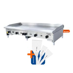 Chapa Americana Profissional 150cm A Gás 18mm Lisa Inox Cg150 E ...