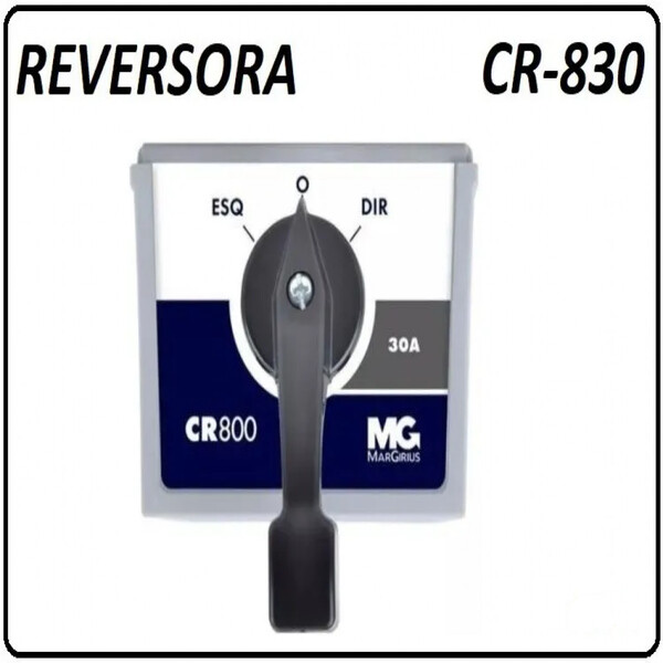 Chave Reversora Margirius 30a Cr-830 Funcao Mono Trifasica | Leroy Merlin
