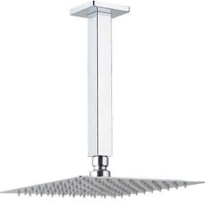Chuveiro Teto Inox 304 Slim 30 Cm + Braço 25 Cm Mundaú - Cromado ...