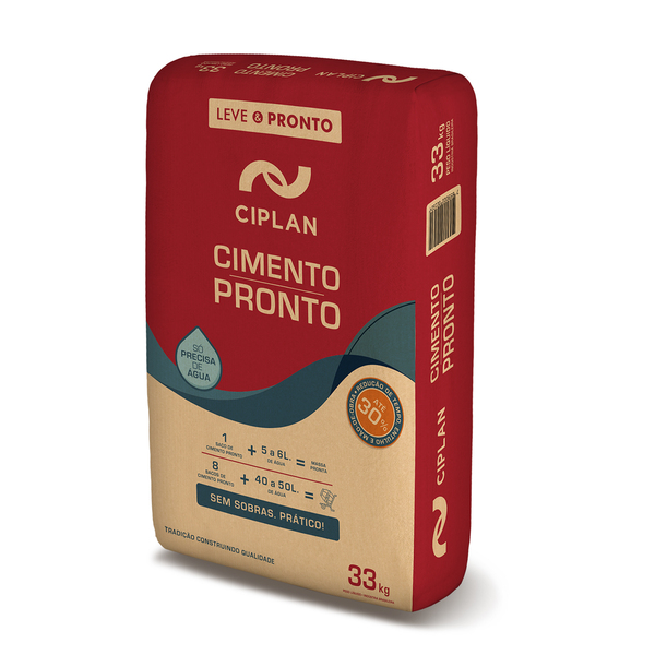 Cimento CP II Z 32 Leve e Pronto 33kg Ciplan | Leroy Merlin