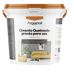 Cimento Queimado Efeito Decorativo Pronto Para Uso 5 Kg Cor Branco ...