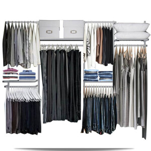 Closet Arara Aramado Trilho Parede Super Resistente Moderno 2,80 Br ...