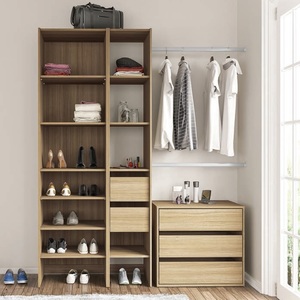Closet Completo Castanho Claro 3 Módulos Dijon Politorno | Leroy Merlin