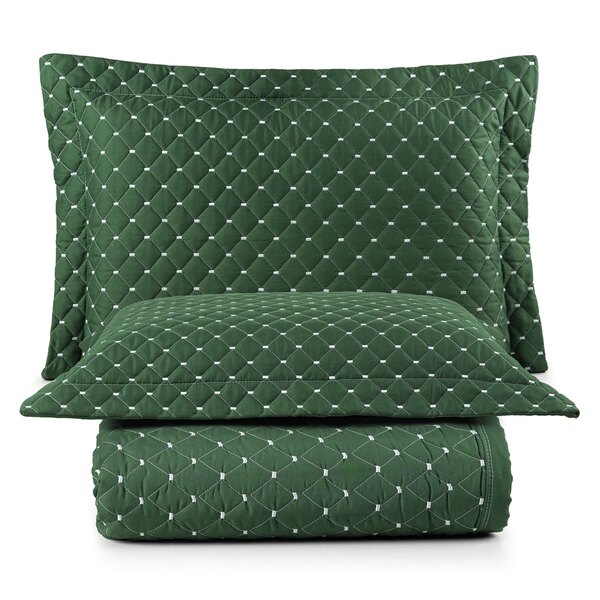 Cobre Leito Casal Padrão Ravena Bordado Micropercal 200 Fios 3 Peças ...