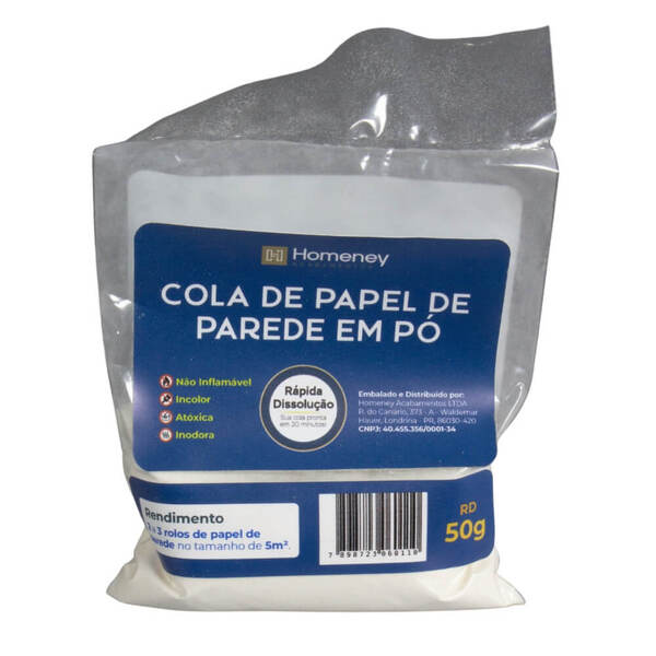 Cola Papel De Parede Rápida Diluição 50g - Homeney | Leroy Merlin
