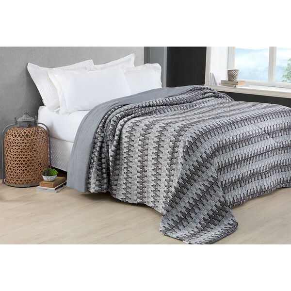 Colcha Comfort King Dream Cinza Home Design Corttex | Leroy Merlin