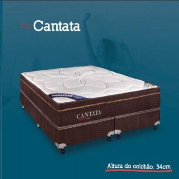 Colchão De Molas Ensacadas Cantata + Base Casal Fcd Toraflex Mobycasa ...