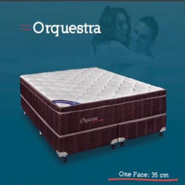 Colchão De Molas Ensacadas Orquestra + Base Casal Fcd Toraflex Mobycasa ...