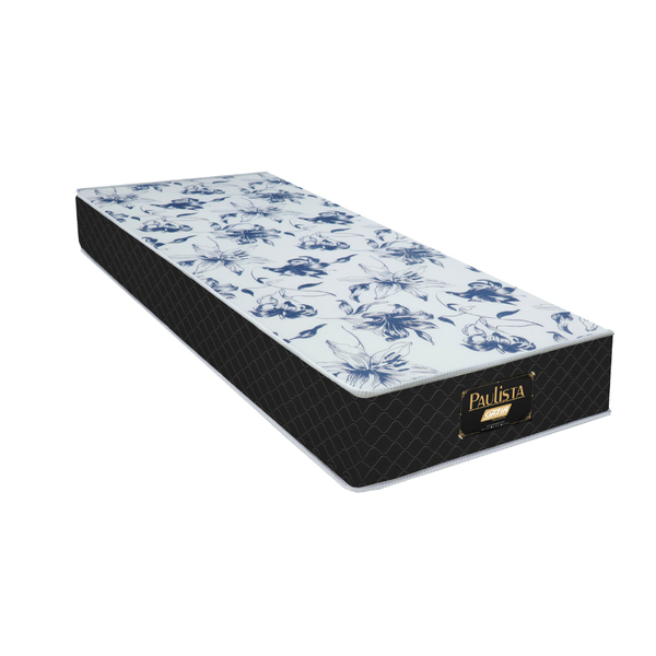 Colchão De Solteiro Espuma Paulista Gazin 78x188x20cm Branco/preto ...