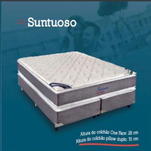 Colchão King De Molas Ensacadas Suntuoso + Base King Fcd Toraflex ...