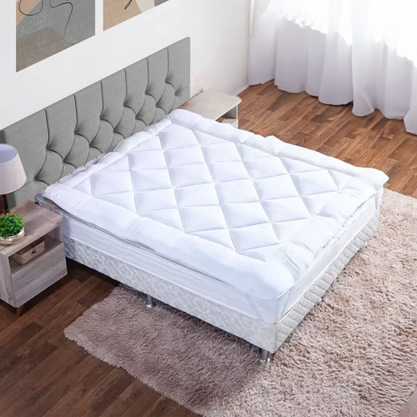 Colchão Pillow Top Percal 400 Fios Macio Casal 650g | Leroy Merlin