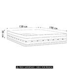 Colchão Queen Double Face Premium Gel 158x198x36cm - Castor | Leroy Merlin