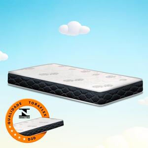 Colchão Solteiro D20 Branco Preto Cali Toraflex 78 X 188 X 12 | Leroy ...