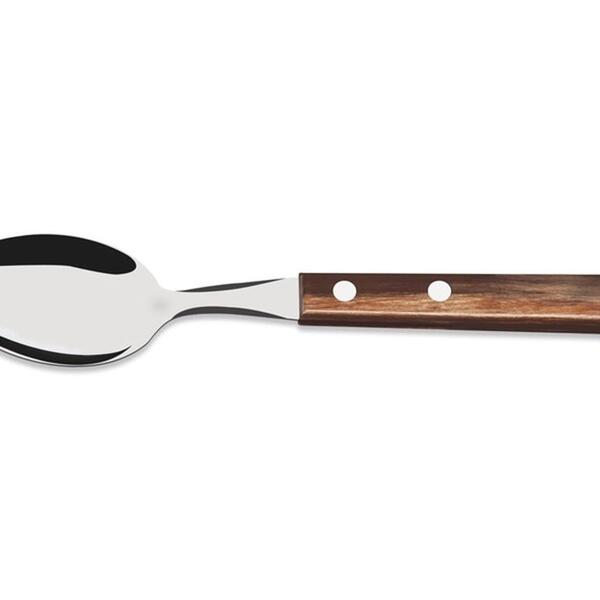 Colher Para Cha Polywood Castanho Lamina De Aco Inox E Cabo De Madeira ...