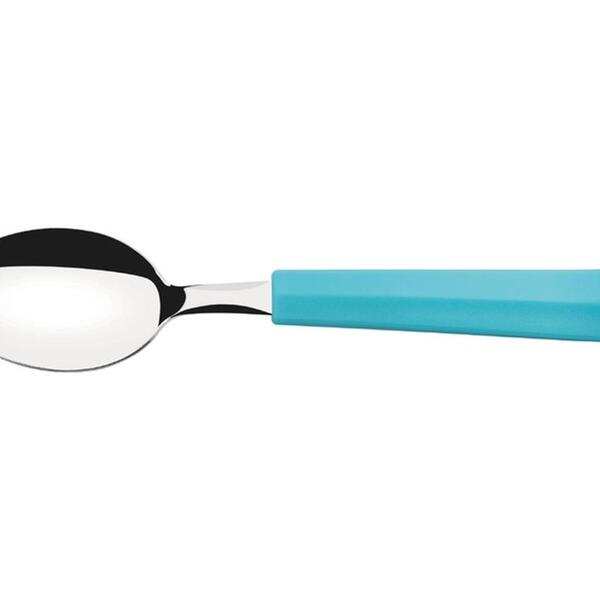 Colher Para Cha Tulum Turquesa Lamina De Aco Inox E Cabo De ...