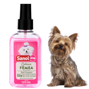 Colônia Pet Cachorro Gato Filhote Macho Fêmea Sanol 120ml Colônia:fêmea ...