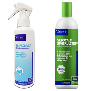 Combo Humilac 250ml + Shampoo Sebocalm 250ml - Virbac | Leroy Merlin