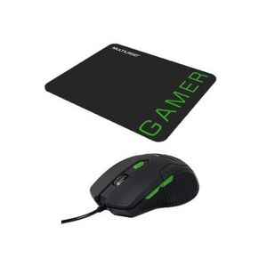 Combo Mouse 3200dpi E Mousepad Gamer Verde Multilaser Mo273 | Leroy Merlin