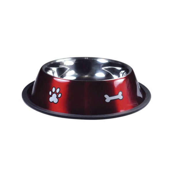 Comedouro Inox Antiderrapante Vermelho 700 Ml | Leroy Merlin