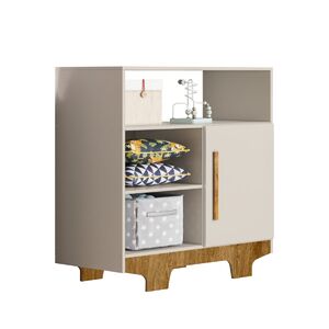 Cômoda Sapateira 1 Porta 4 Gavetas Samambaia Cabecasa Madeiramadeira ...