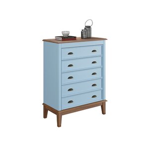 Cômoda 5 Gavetas Azul Claro | Leroy Merlin