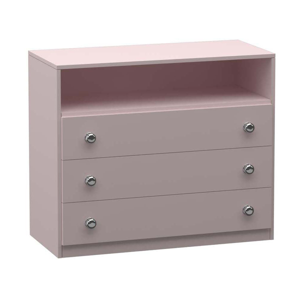 Cômoda Baixa 3 Gavetas Rosa | Leroy Merlin