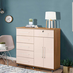 Cômoda Fauna Com 6 Gavetas E 2 Portas Rud Rack | Leroy Merlin