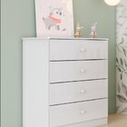 Cômoda Infantil 4 Gavetas Branco Labirinto Branco | Leroy Merlin