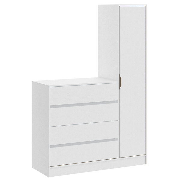 Cômoda Luna 4 Gavetas 1 Porta Linha Complemento Mdp Castro | Leroy Merlin