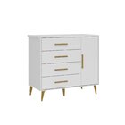 Cômoda Para Quarto Infantil Kids Espresso Móveis Branco Branco | Leroy ...