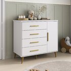 Cômoda Para Quarto Infantil Kids Espresso Móveis Branco Branco | Leroy ...